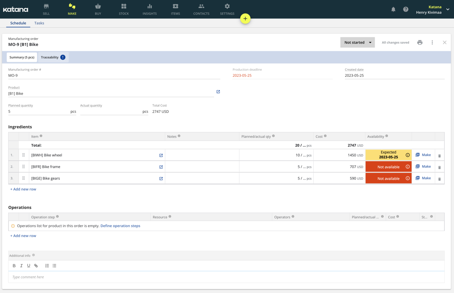 Multilevel BOMs Explained for Product Manufacturers — Katana