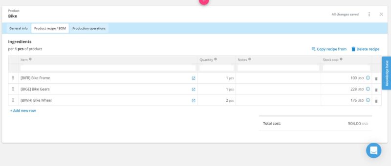 Engineering Bill of Materials (EBOM) for Manufacturing — Katana