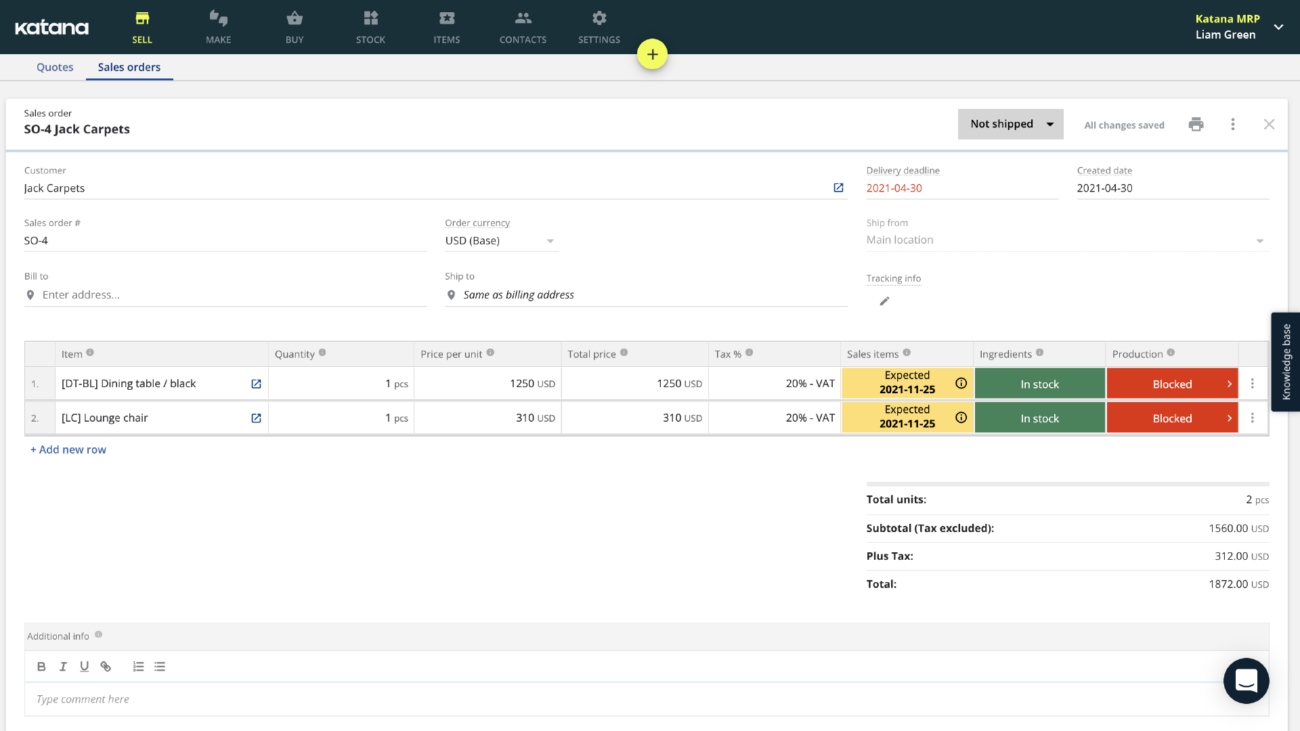 Make-to-Order (MTO) vs. Make-to-Stock (MTS) — Katana