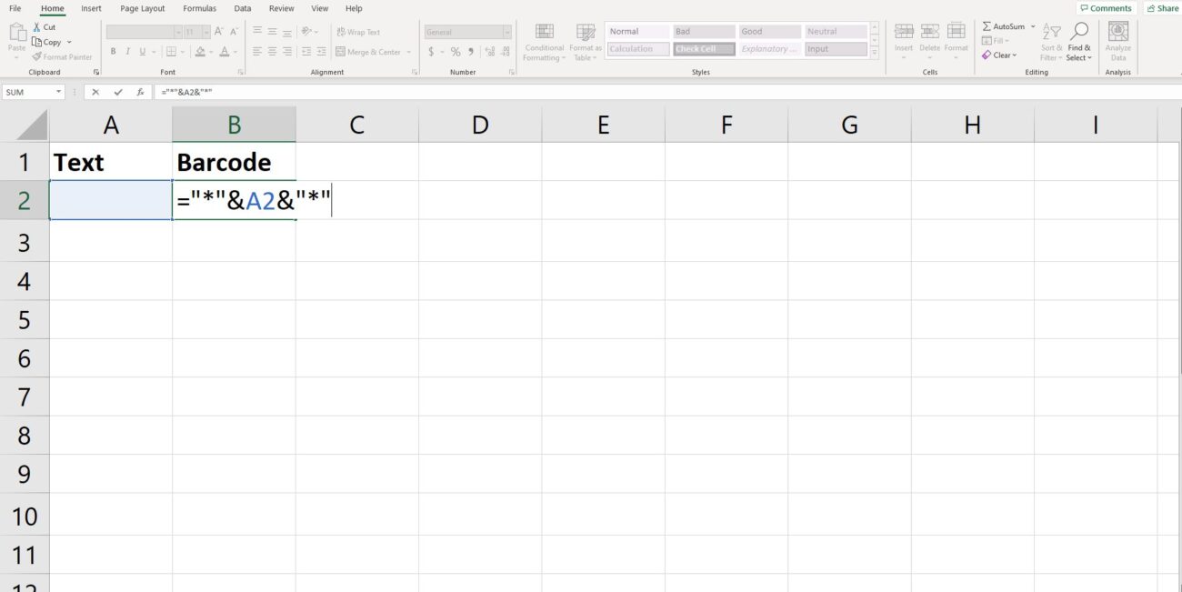 How to Make a Barcode Generator in Excel — Katana