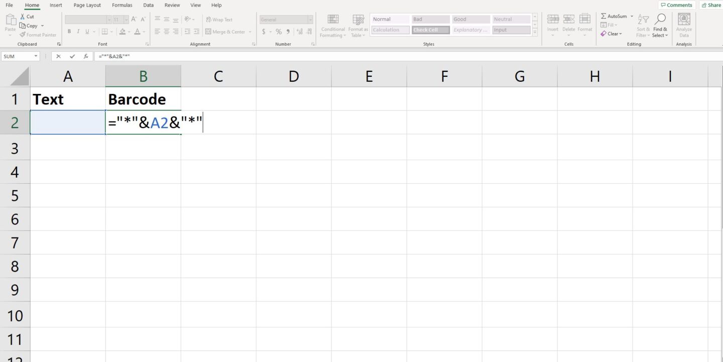 How to Make a Barcode Generator in Excel — Katana
