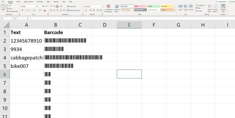 How to Make a Barcode Generator in Excel — Katana
