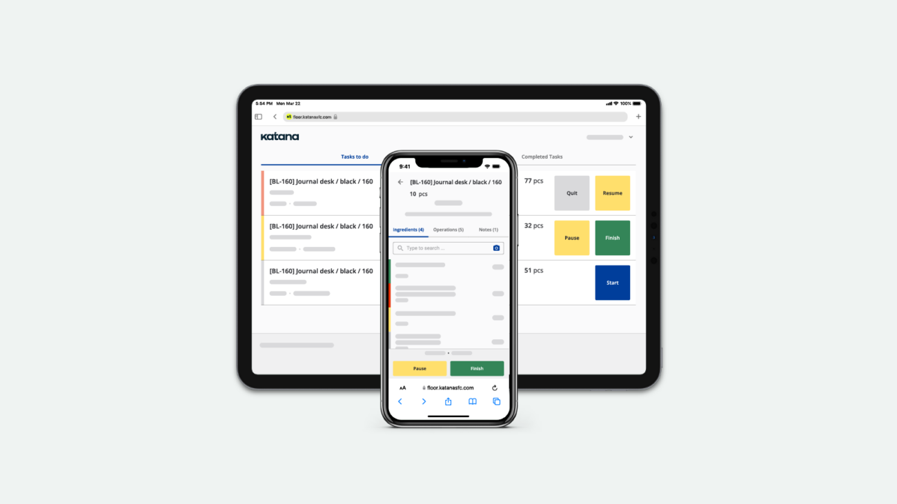 Shop Floor Planning and Scheduling System — Katana